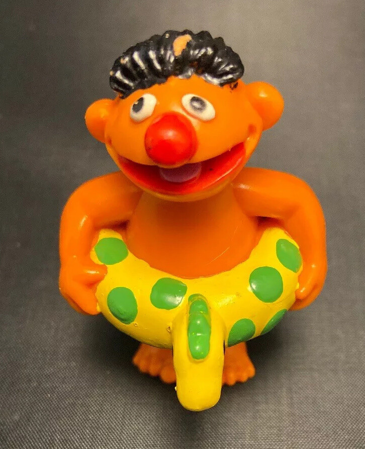Sesame Street Muppets Ernie With Pool Swim Floatie Bert & Ernie Action ...