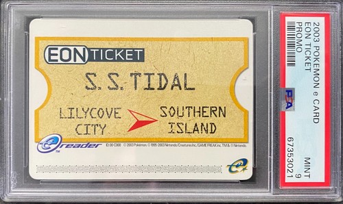 2003 Pokemon e Card Promo SS Tidal EON Ticket PSA 9 | eBay