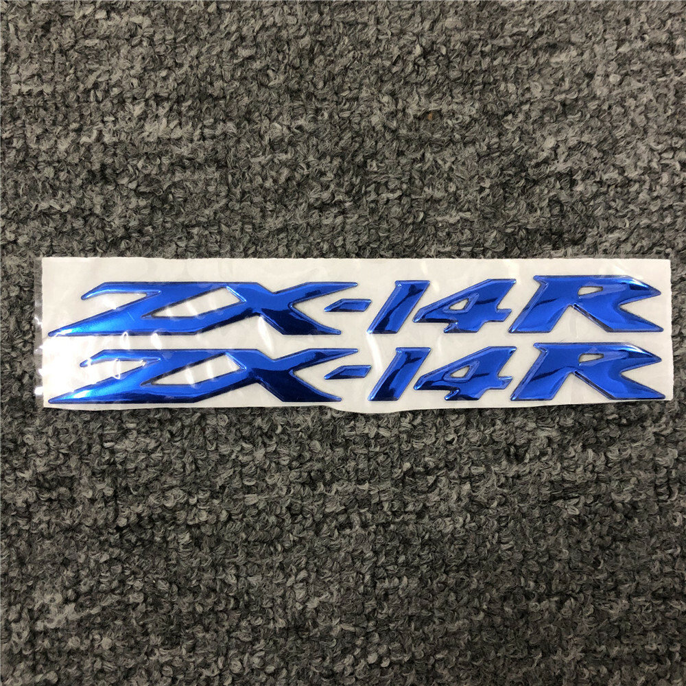 3D Printing Raise ZX-14 Emblem Stickers Decals Set for Kawasaki ZX14R ...