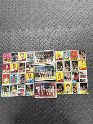 Vintage Lot Of 35 Basketball Cards/Pin Ups Julius Irving, Rick Barry ...
