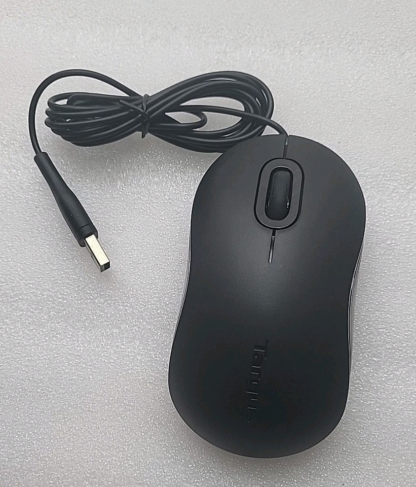 Targus Mouse Optical Sensor USB Wired 3-Button Black 92636244828| eBay