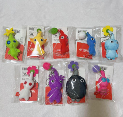 complete-set-9 Pikmin Mascot Plush Keychain Nintendo New Authentic New ...