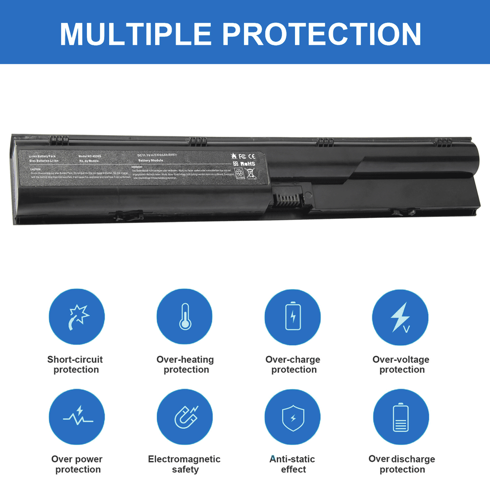 633805-001 PR06 Battery for HP ProBook 4540S 4530S 4440S 4430S 4540S ...