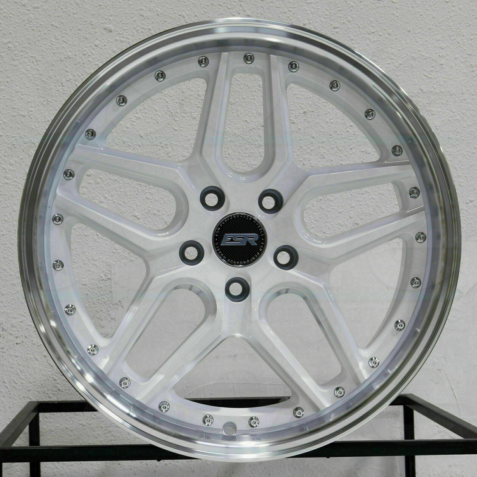 19 ESR CS15 Gloss White Wheels 19x8.5 +30 5x114.3 Rims Set Fits Accord ...