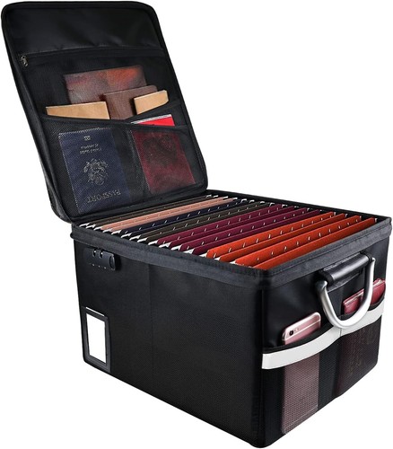 Fireproof Document File Organizer Box, Fireproof Storage Filing Cabinet ...