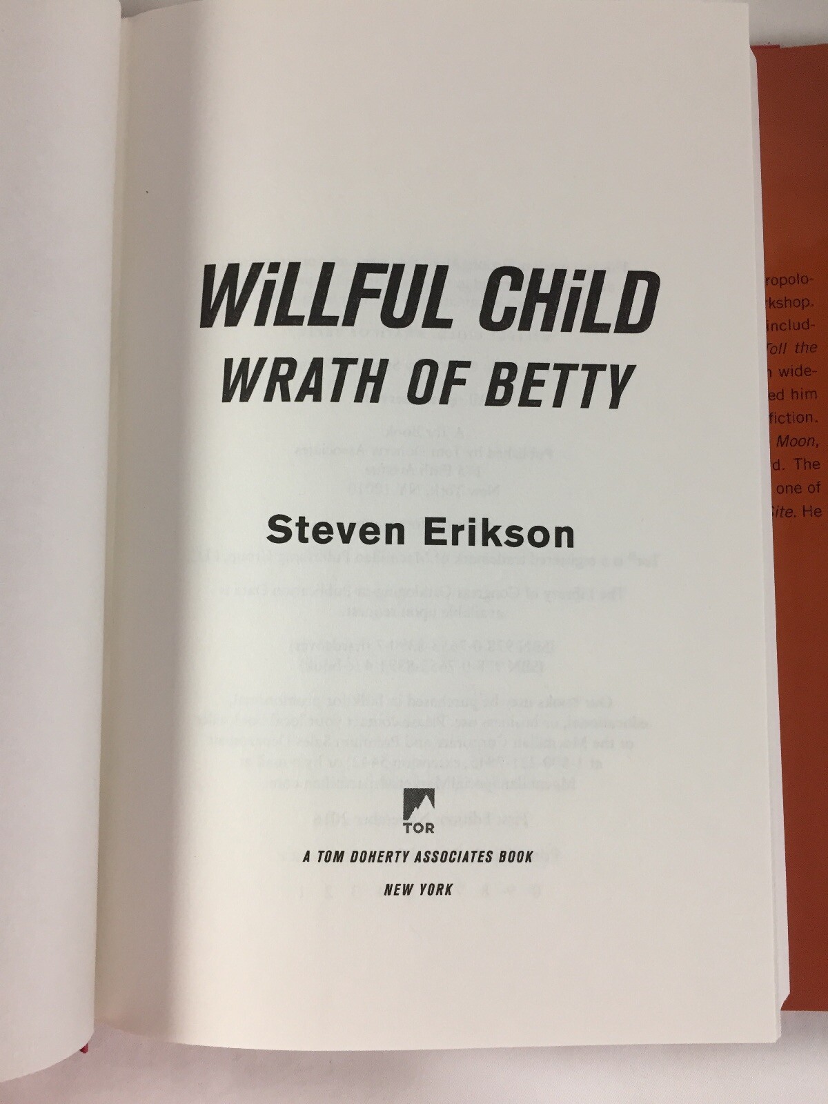 Willful Child: Wrath of Betty by Steven Erikson (2016, Hardcover) for ...