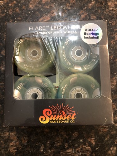 Sunset Skateboard Co. Flare LED Wheels 59mm Cruiser Wheels | eBay