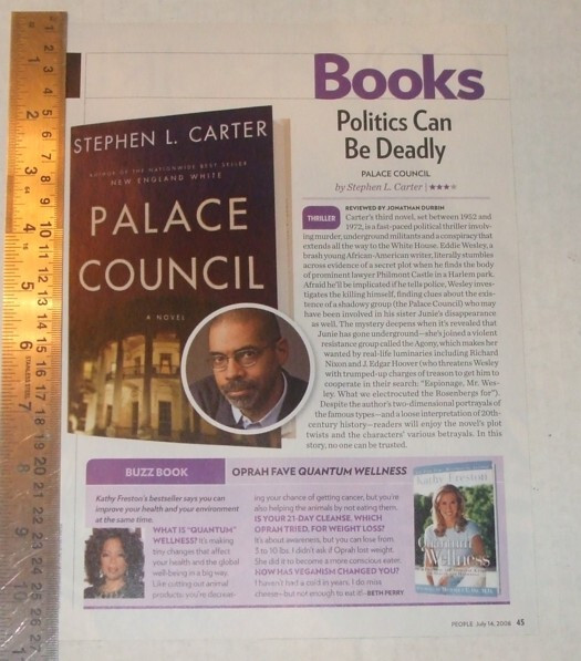 Stephen L. Carter original ONE magazine clipping page PHOTO article | eBay