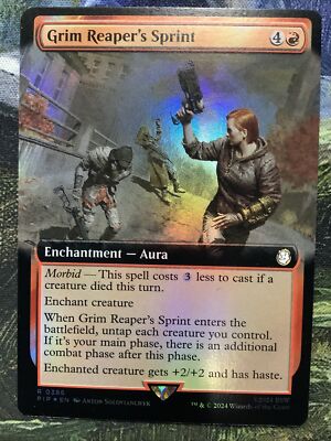 MTG - PIP - Grim Reaper's Sprint (Extended Art) Near Mint Foil #386 | eBay