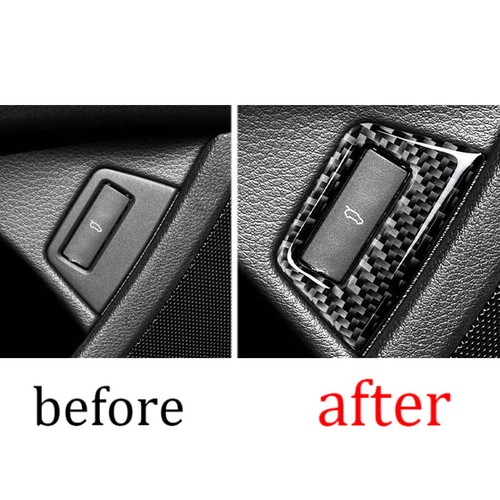 Fit For Audi Q7 2006-2015 Real Carbon Fiber Tailgate Rear Door Switch ...
