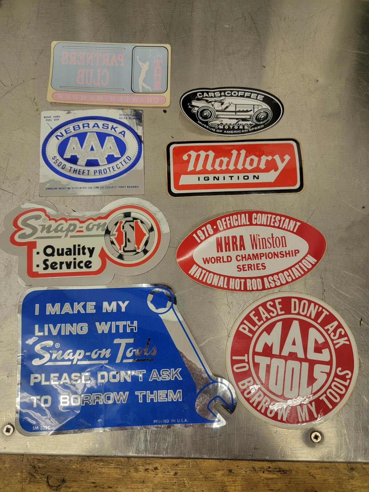 Vintage Snap-on MAC Tools Lot of (8) Tool Box Stickers Decals NHRA | eBay