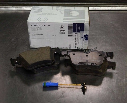 Front & Rear Brake Pads With Sensors for 15-19 Mercedes-Benz C300 E300 ...