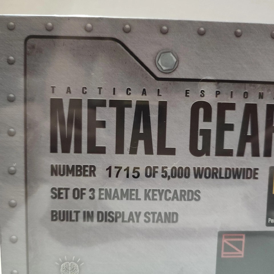 Metal Gear Solid Limited Edition Set Of 3 Key Cards Official Replica ...