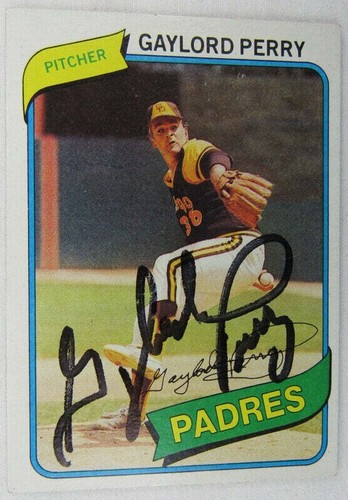 1980 Topps #280 Gaylord Perry Signed Auto Autographed Card | eBay
