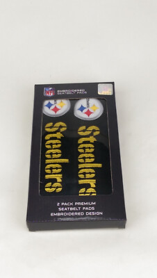 2PC NFL Pittsburgh Steelers CarTruck Seat Belt Pads / Shoulder Pads ...