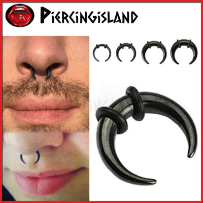 Buffalo Pincher Acrylic Awl Septum Ear Nose Expander Stretcher Ring ...