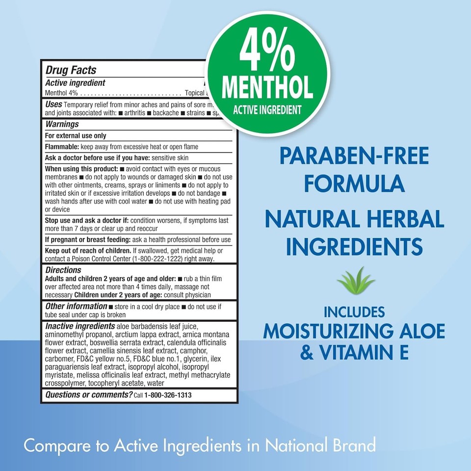 HealthWise Soothing Cold Therapy Gel | 4% Menthol | Vanishing Scent | Green | eBay