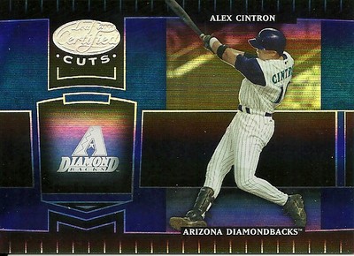 2004 Leaf Certified Cuts Marble Blue Alex Cintron 11 Diamondbacks 02/50 ...