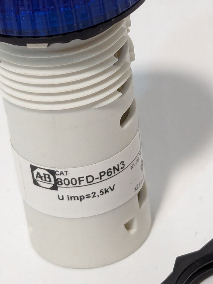 Allen Bradley 800FD-P6N3 Pilot Light Blue 24VDC | eBay