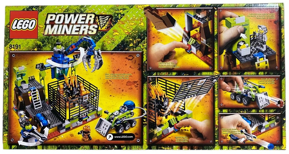 LEGO 8191 Power Miners Lavatraz BRAND NEW FACTORY SEALED 381 Pieces ...