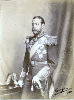 KING GEORGE V Signed Photograph - British Royalty 1900 - 6"x4" reprint ...