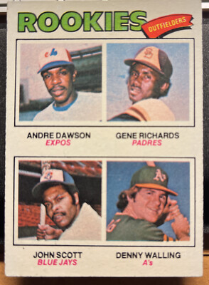 1977 TOPPS ROOKIE OUTFIELDERS ANDRE DAWSON RC ROOKIE CARD #473 | eBay