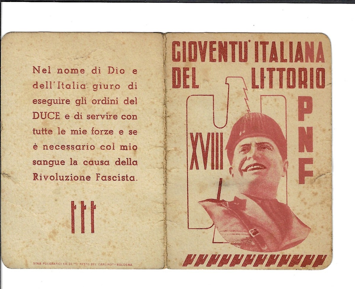 Fascismo Italiano Logo 1922 Ca. , Roma , ITALY: The Italian Fascist