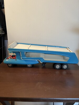 Vintage Marx Tin Auto Transporter Car Carrier Truck | eBay