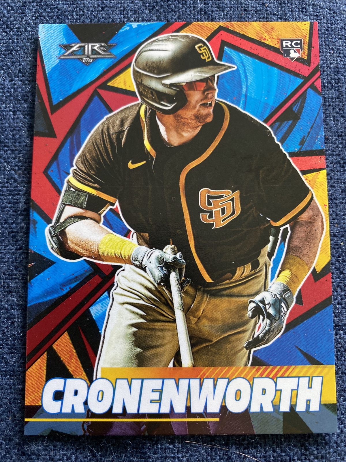 2021 Topps Fire Flame #70 Jake Cronenworth Rookie Card San Diego Padres ...