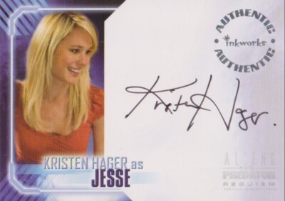 2007 ALIENS vs PREDATOR REQUIEM KRISTEN HAGER AS JESSE AUTOGRAPH CARD ...