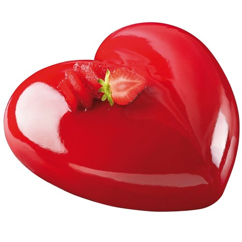 Silikomart - Ti Amo - Heart-shaped mould for cakes | entremet (incl ...