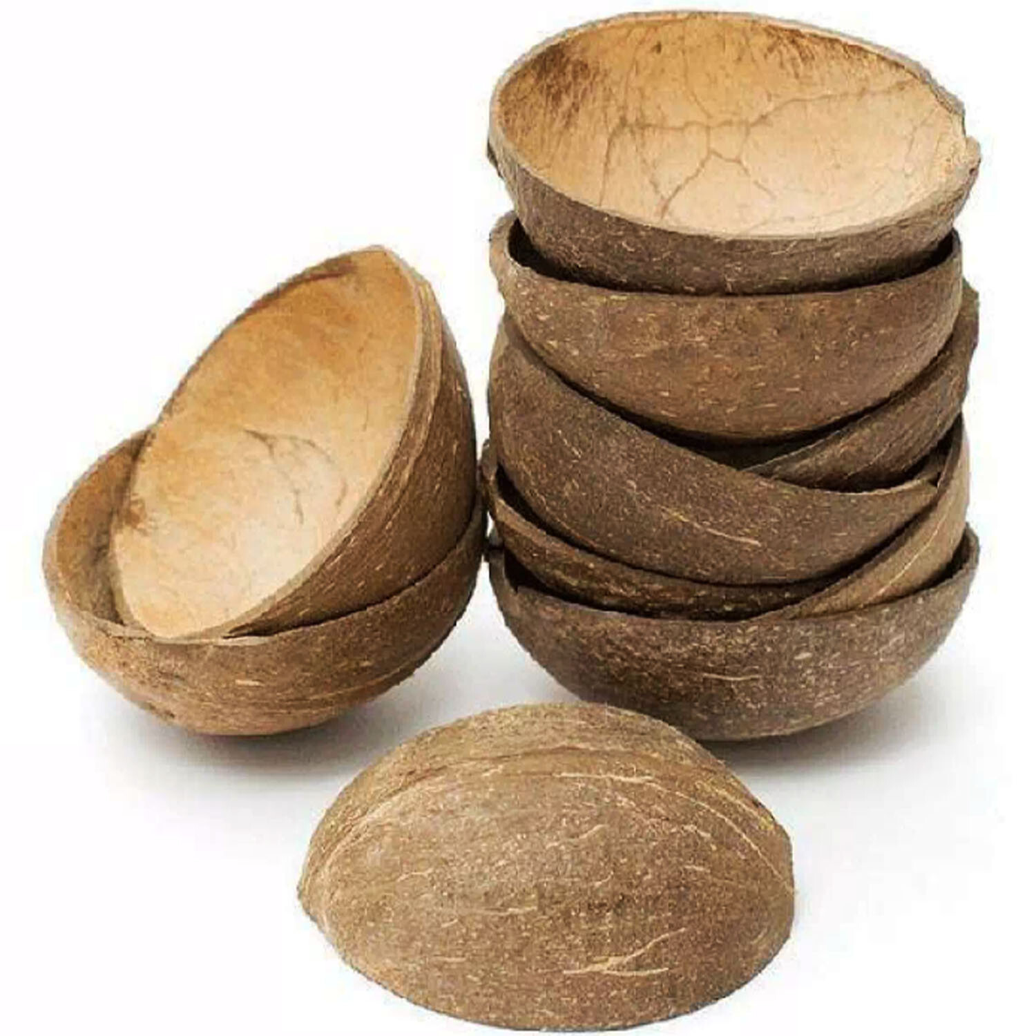 100% Pure Organic Natural Eco Friendly Ceylon Coconut Shell Halves Half Bowl | eBay