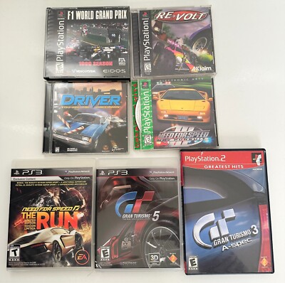 Driving Games Lot PS1, 2, 3 PC Driver Revolt F1 World Grand Prix Need ...