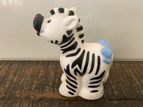 Fisher Price Little People Zebra Zoo Noah Ark Farm Safari Blue Bow ...