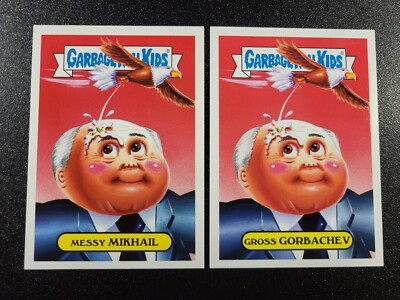 Mikhail Gorbachev USSR Russia Bald Eagle Spoof Garbage Pail Kids Card ...