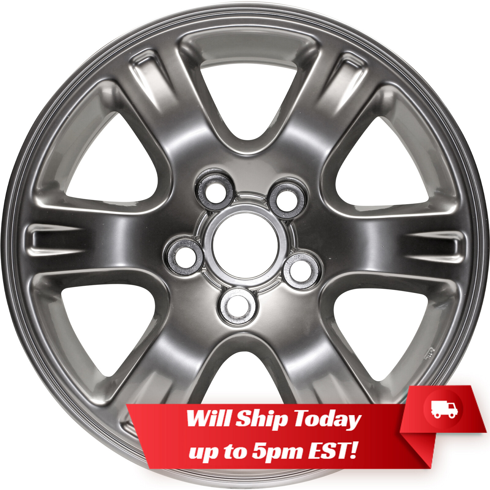 New Set of 4 16" Hyper Silver Alloy Wheels Rims for 2001-2007 Toyota ...