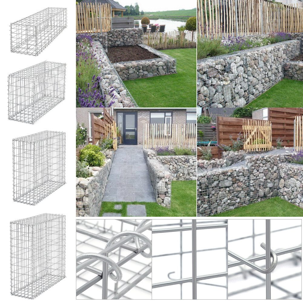 Gabion Basket Wire Stone Retaining Cage for Garden Landscape Wall ...