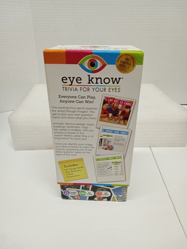 Eye Know Trivia For Your Eyes 2+ Players ages 12+ Mensa Select | eBay