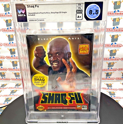 Shaq Fu Sega Genesis RAP CD New Sealed VGA WATA CGC Gamecube NES SNES ...
