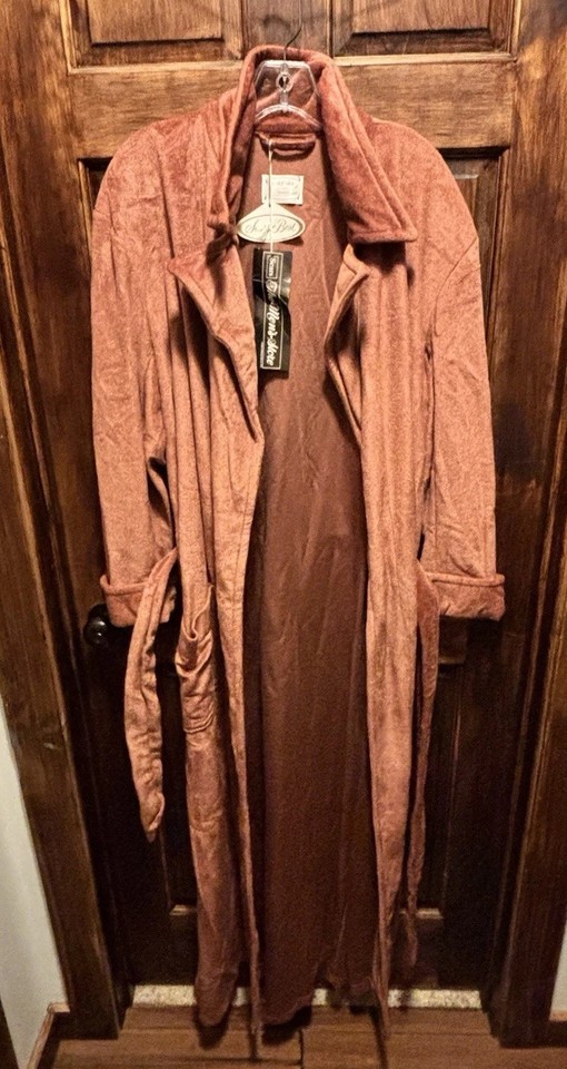 Vintage Sears Best Fleece Velour Robe L 42-44 Rust Brown NOS Men’s ...