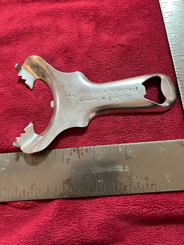 Vintage 1950’s Advertising Pry-A-Lid, Lenhart’s Blacksmith Shop in ...