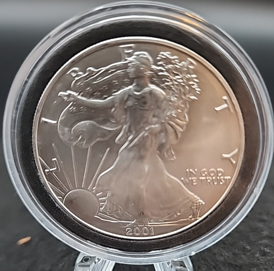 2001 American Silver Eagle Uncirculated 1oz .999 Fine Silver | eBay