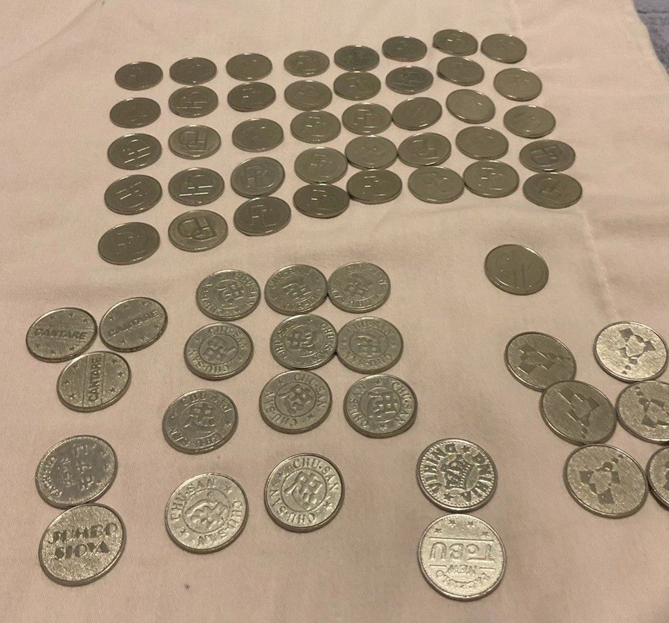 Vintage Slot Machine & Arcade Tokens Jumbo Six Wilding Jets New Tobu | eBay