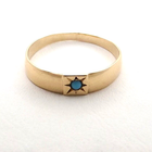 Victorian 14k Gold Turquoise Baby Child Pinky Ring Charm sz1 | eBay