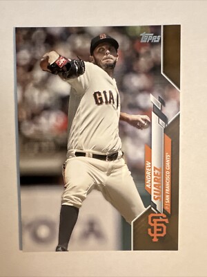 2020 Topps Update Andrew Suarez Gold /2020 San Francisco Giants #U-217 ...