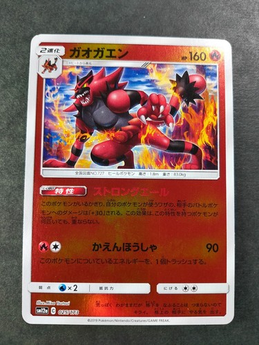 Pokemon Card Incineroar SM12a 025/173 Japanese MINT | eBay