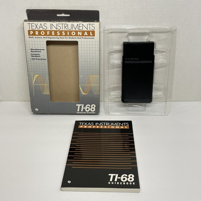 Texas Instruments Ti-68 TI68 Advanced Scientific Calculator Tested ...