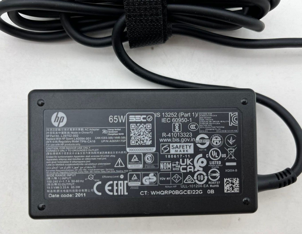 Lot 50 HP Laptop Charger 65W AC Power Adapter Blue Tip 19.5V 3.33A ...