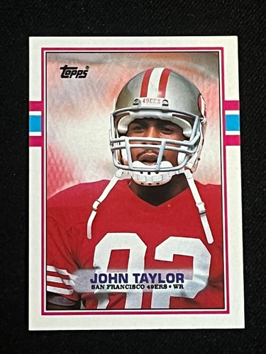 1989 Topps John Taylor #13 San Francisco 49ers Rookie RC Card | eBay