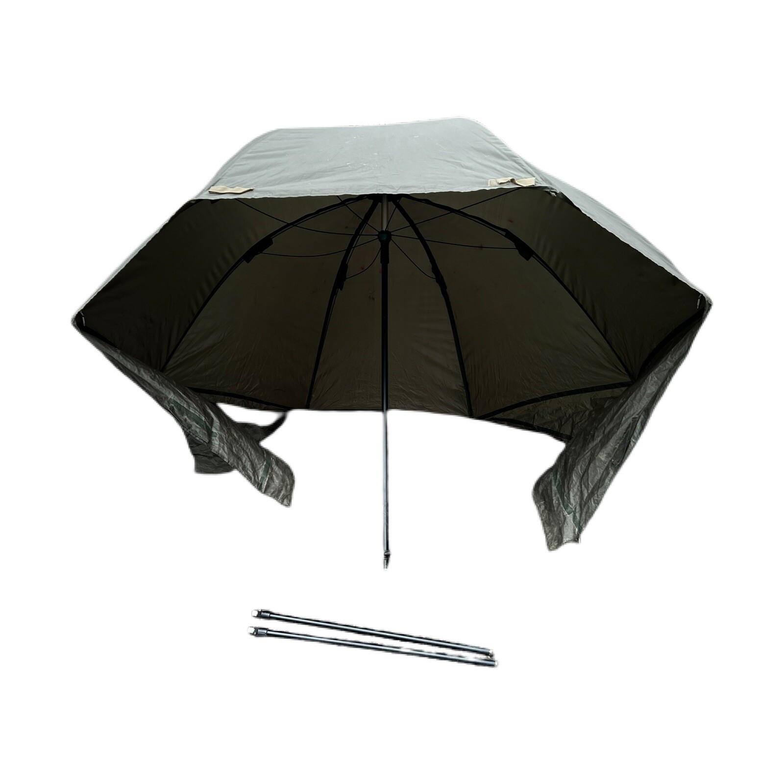 Fishing Brolly Umbrella Carp Coarse Fishing Day Shelter Storm Poles ...